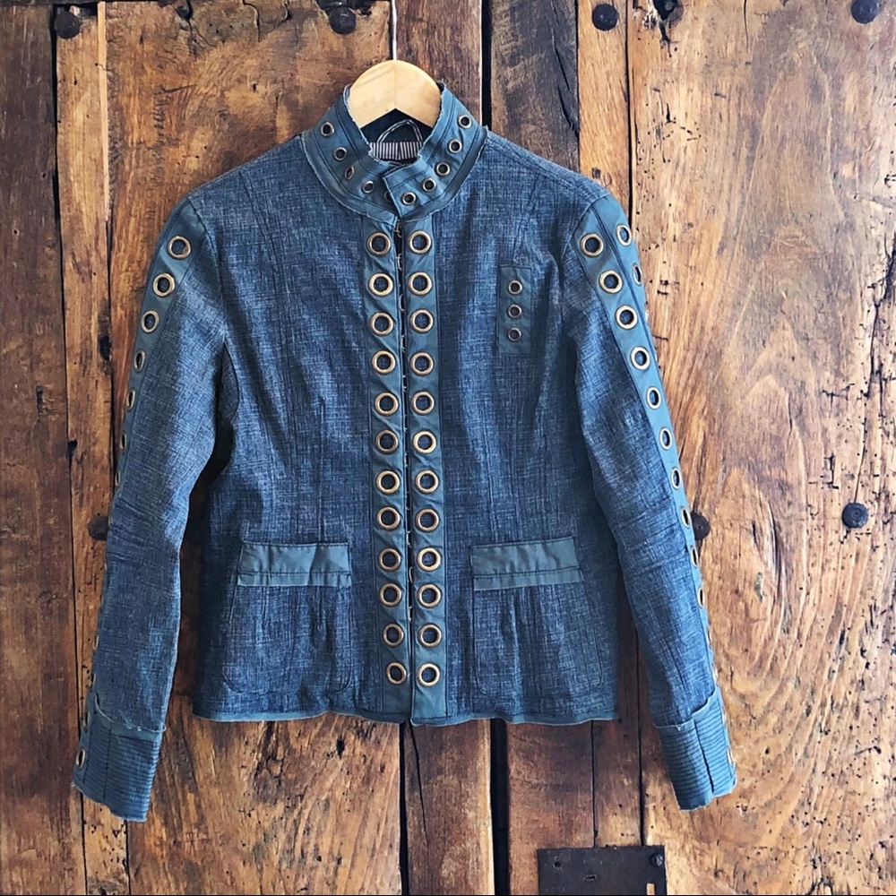 Luii Grommet Denim Jacket Small - Gem